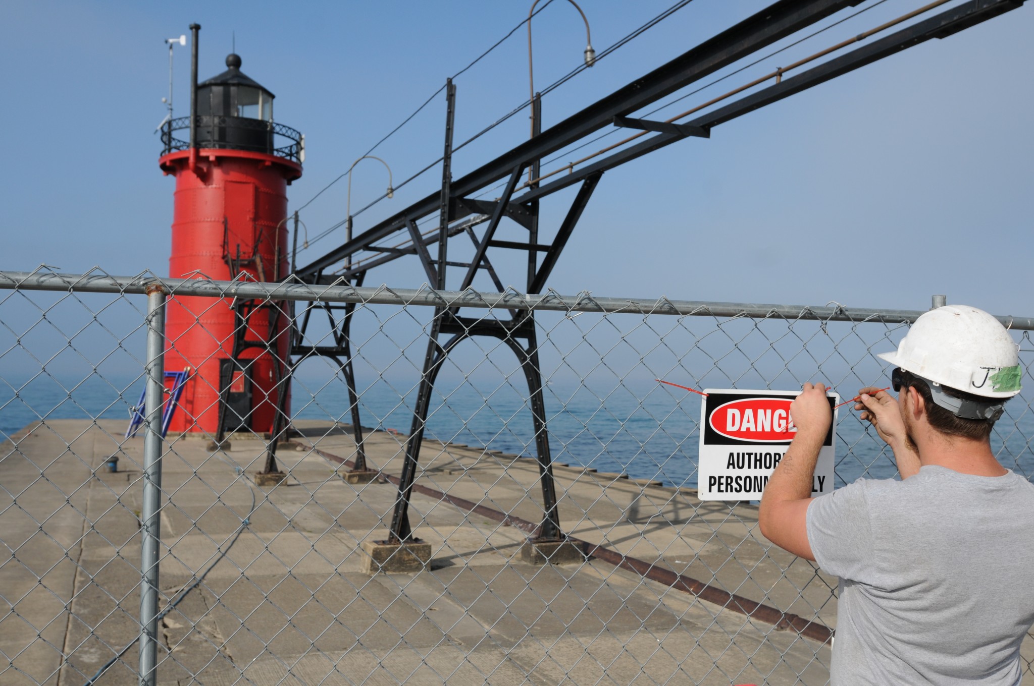 Lighthouse Construction is Underway - Historical Association of South Haven