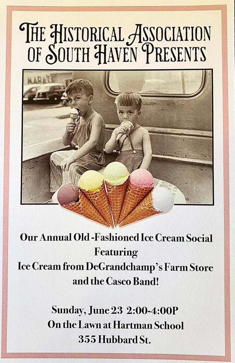 Old-Fashioned Ice Cream Social - Historical Association of South Haven